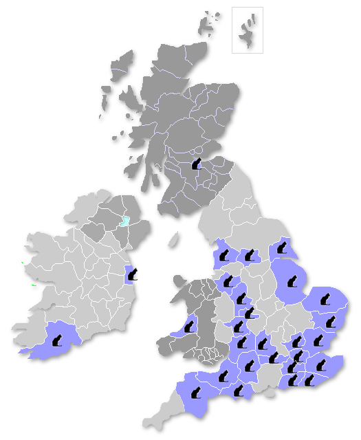 Pedigree Pens - Rescue & Non-profit cattery map
